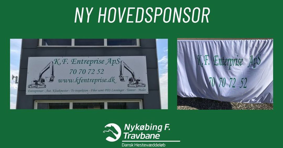 Ny hovedsponsor - KF Entreprise ApS